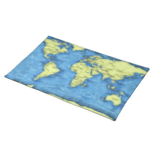 World Map Placemats | Zazzle
