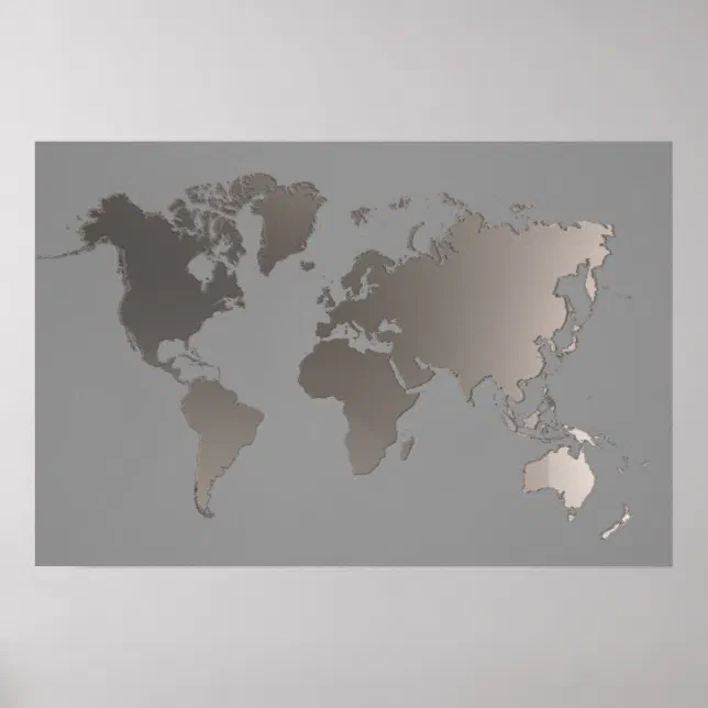 World Map Poster | Zazzle