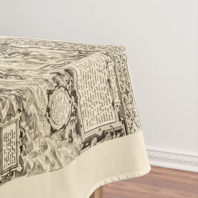 World Map Sea Serpents Tablecloth | Zazzle