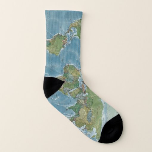 World Map Socks | Zazzle