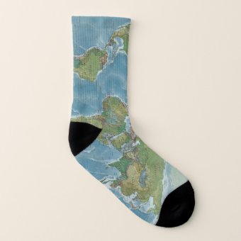 World Map Socks | Zazzle