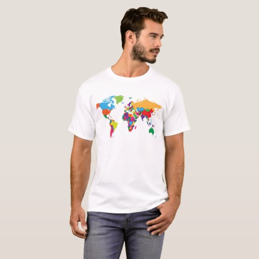 World map T-Shirt | Zazzle