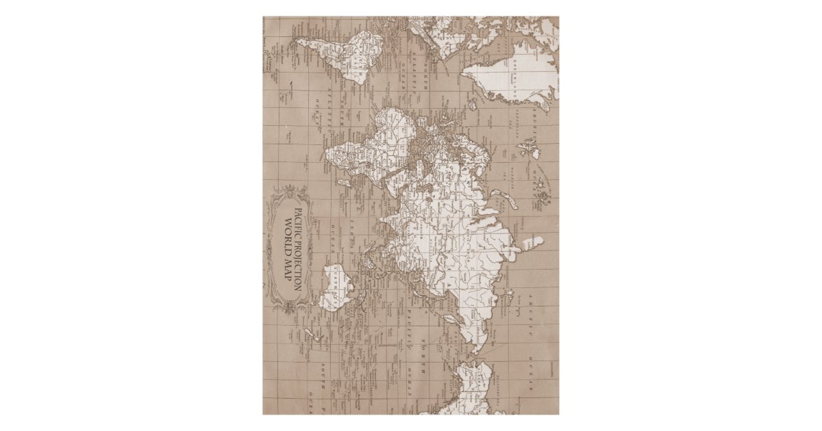 World Map Table Cloth | Zazzle