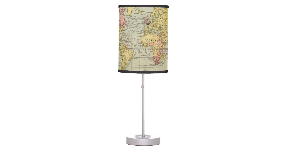 World Map Table Lamp | Zazzle