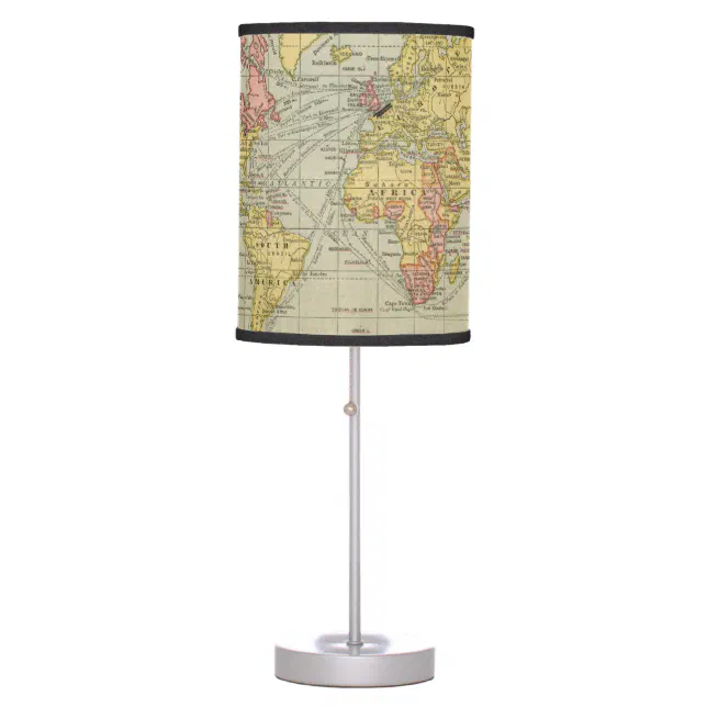 World Map Table Lamp | Zazzle
