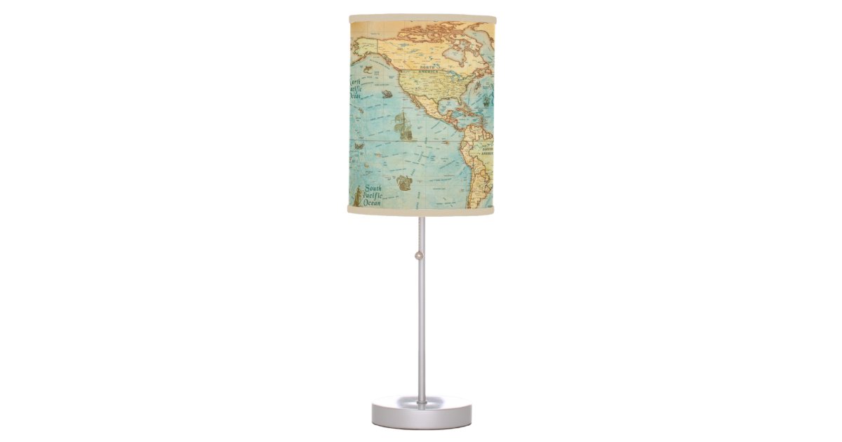 World Map Table Lamp | Zazzle