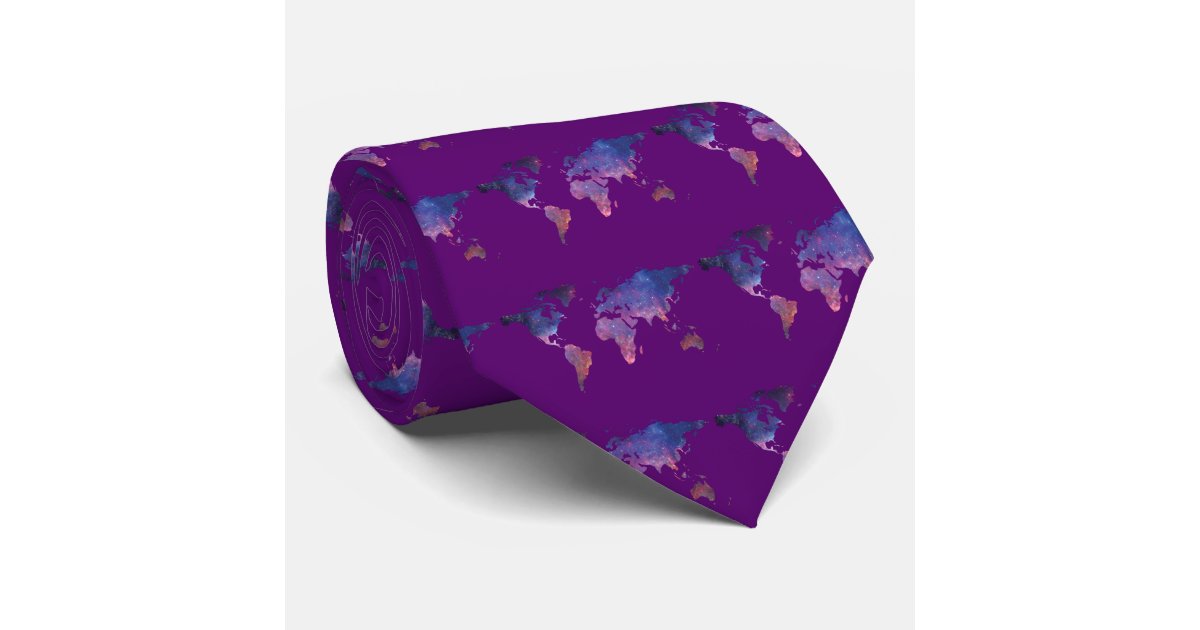 World Map Tie | Zazzle