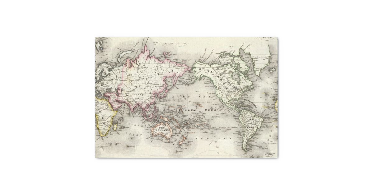 World Map Tissue Paper | Zazzle