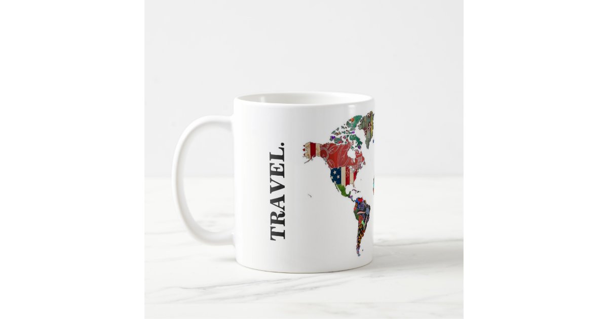 World Map Travel Mug | Zazzle