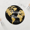 World Map Travel Theme Globe Table Numbers | Zazzle