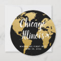 World Map Travel Theme Globe Table Numbers | Zazzle