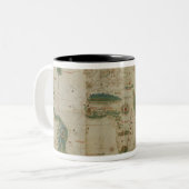 World Map Two-Tone Coffee Mug | Zazzle