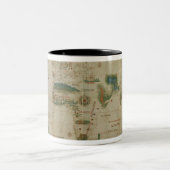 World Map Two-Tone Coffee Mug | Zazzle