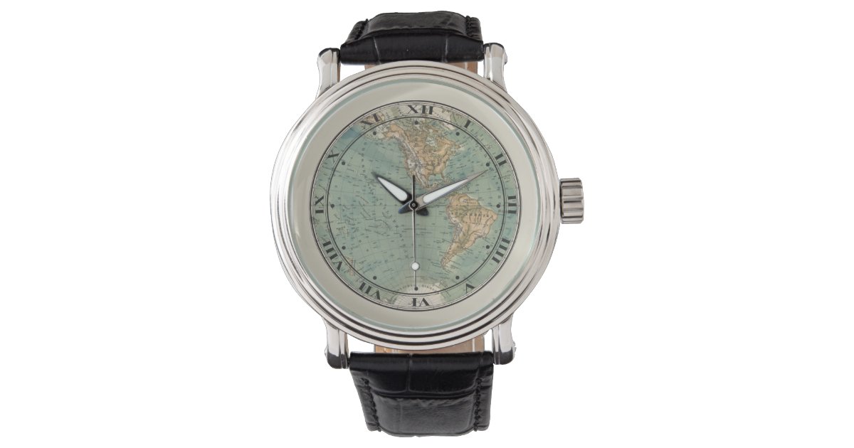 World Map Wrist Watch | Zazzle