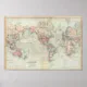 World, Mercator's projection Poster | Zazzle