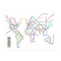 World Metro Subway Map Poster | Zazzle