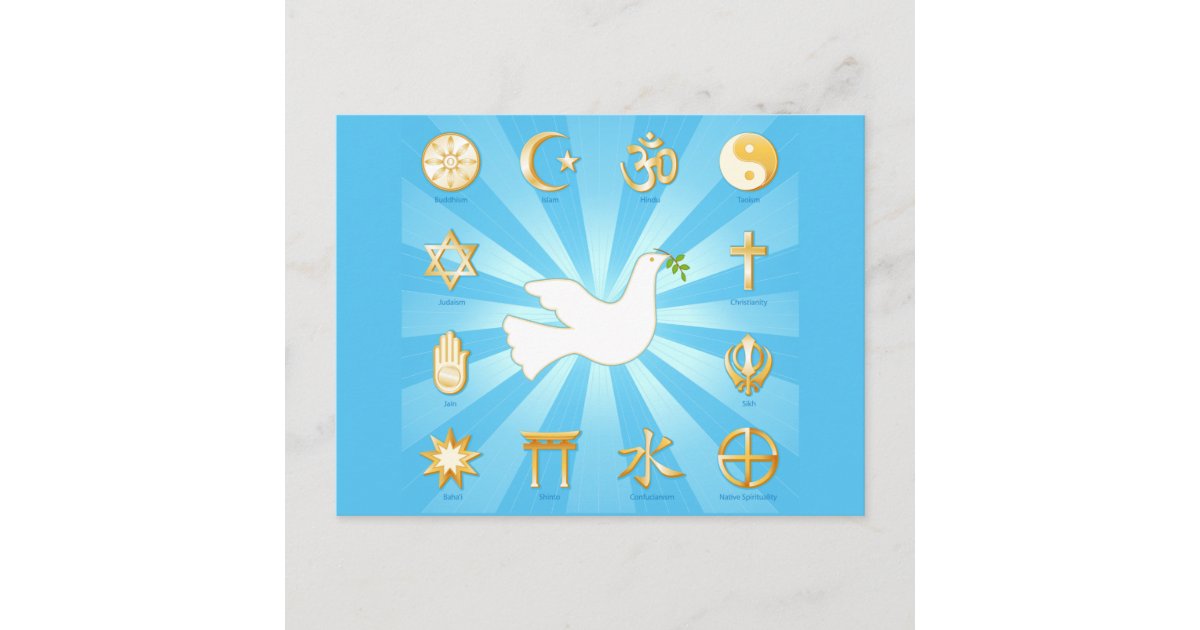 World of Peace Postcard | Zazzle