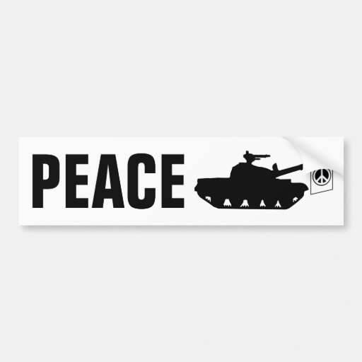 World Peace! Bumper Sticker | Zazzle