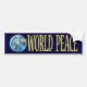 World Peace Bumper Sticker | Zazzle