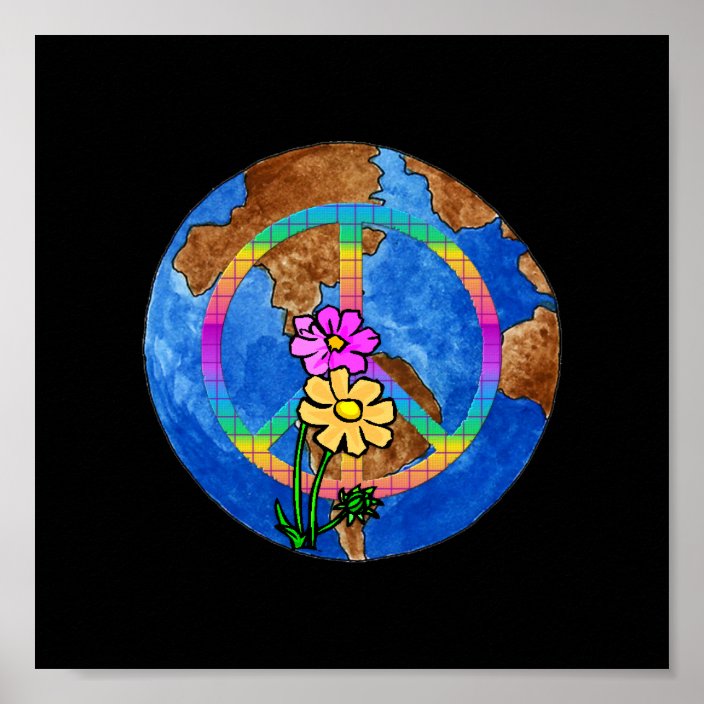 World Peace Colors Poster | Zazzle.com