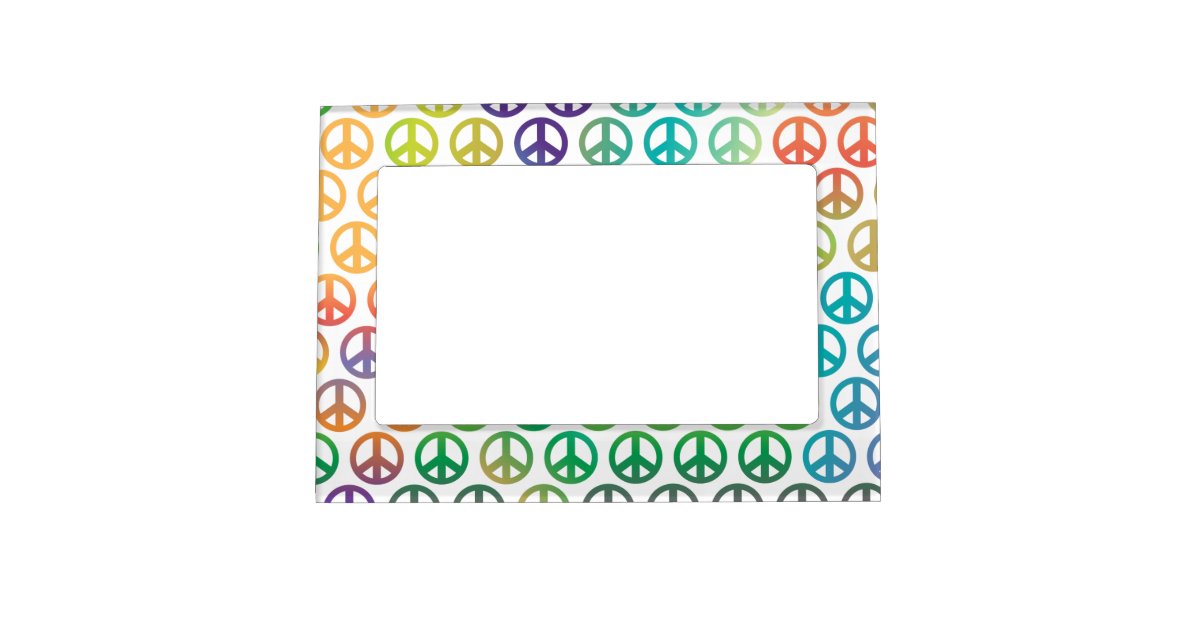 World Peace Magnetic Picture Frame | Zazzle