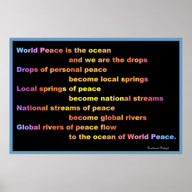 World Peace Poster | Zazzle