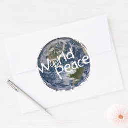 World Peace Stickers | Zazzle