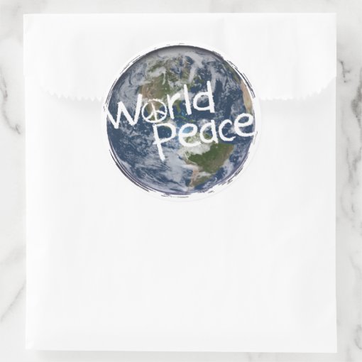 World Peace Stickers | Zazzle