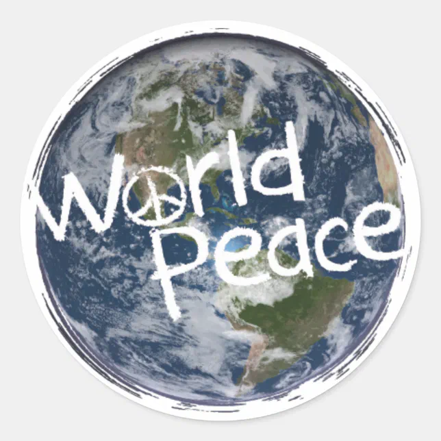World Peace Stickers | Zazzle