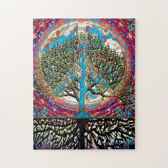 World Peace Tree of Life Jigsaw Puzzle | Zazzle