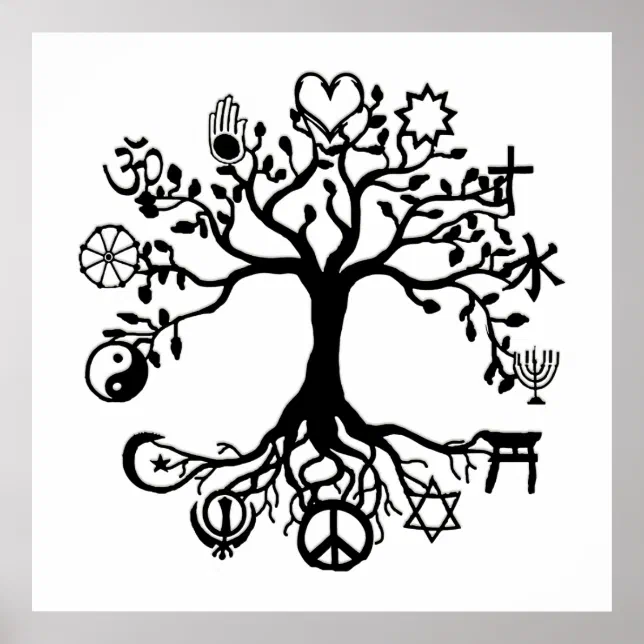World Peace Tree Poster | Zazzle