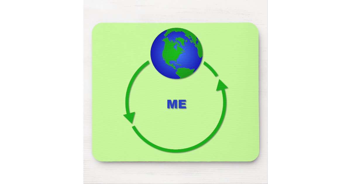 World Revolves Around Me Funny Mousepad Humor | Zazzle