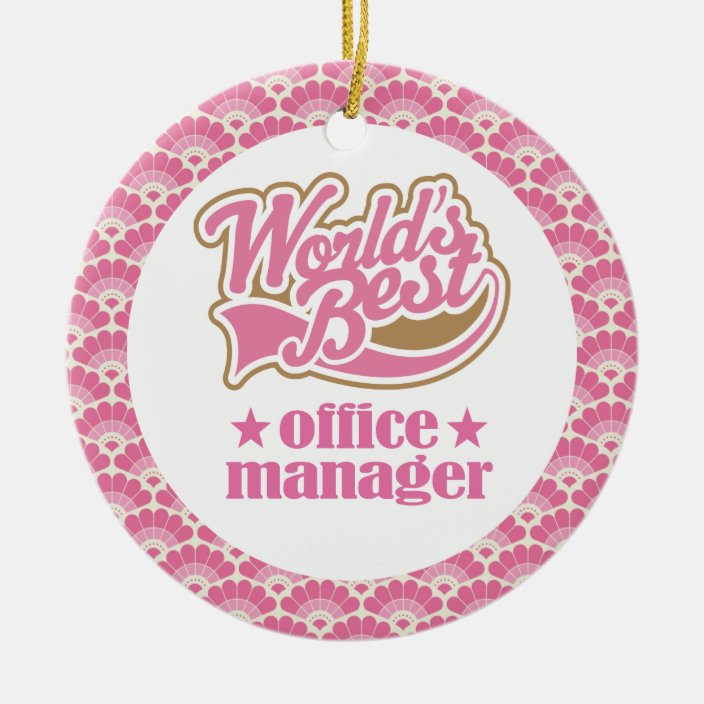 World’s Best Office Manager Gift Ornament | Zazzle.com