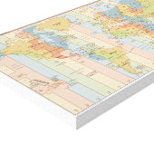 World Time Zones Map Canvas Print | Zazzle