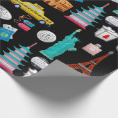 World Travel Wrapping Paper | Zazzle