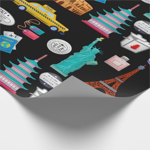 World Travel Wrapping Paper | Zazzle
