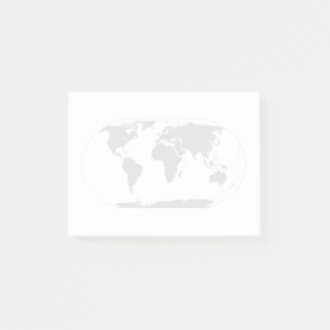 World Traveler Map Post-it Notes | Zazzle