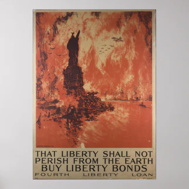 World War 1 Liberty Bonds Advertisement Poster | Zazzle