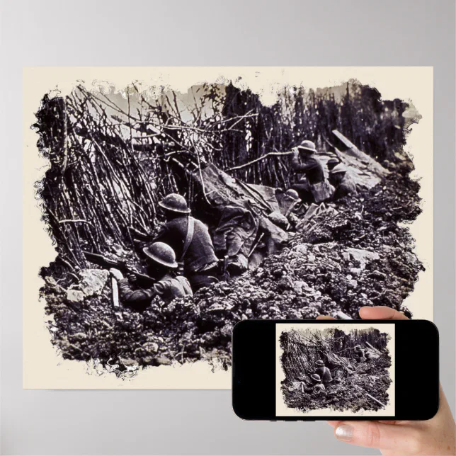 World War One Trench Warfare Poster | Zazzle