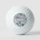 WORLDLY BLUE MARBLE GOLD CUSTOM GOLF BALLS | Zazzle