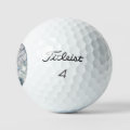 WORLDLY BLUE MARBLE GOLD CUSTOM GOLF BALLS | Zazzle