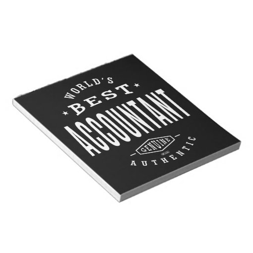World's Best Accountant Notepad | Zazzle