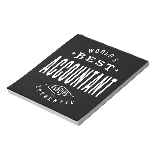 World's Best Accountant Notepad | Zazzle