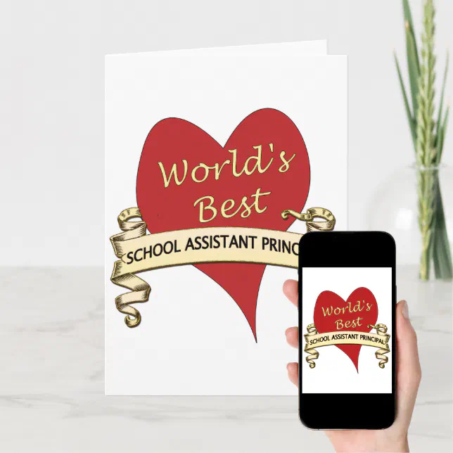World's Best Assistant Principal Card | Zazzle