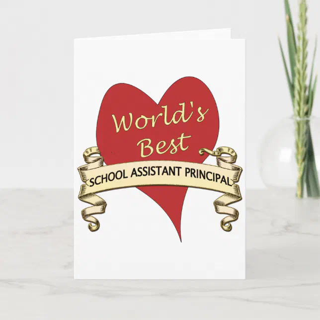 World's Best Assistant Principal Card | Zazzle