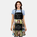 World's Best Aunt Photo Collage Black Apron | Zazzle