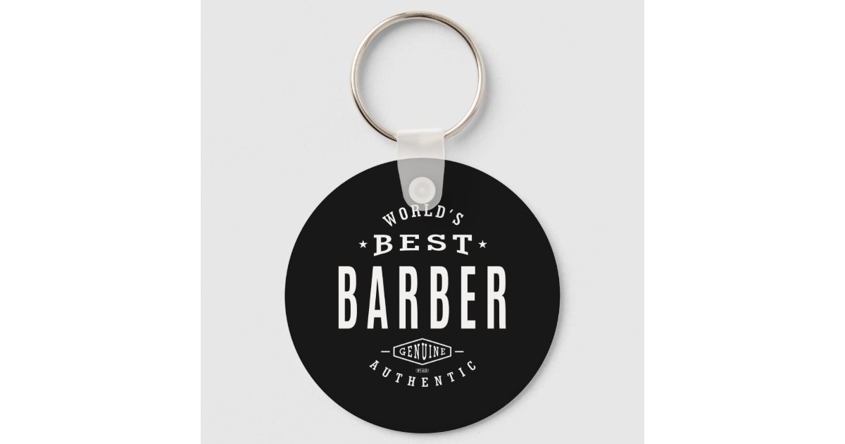 World's Best Barber Keychain | Zazzle