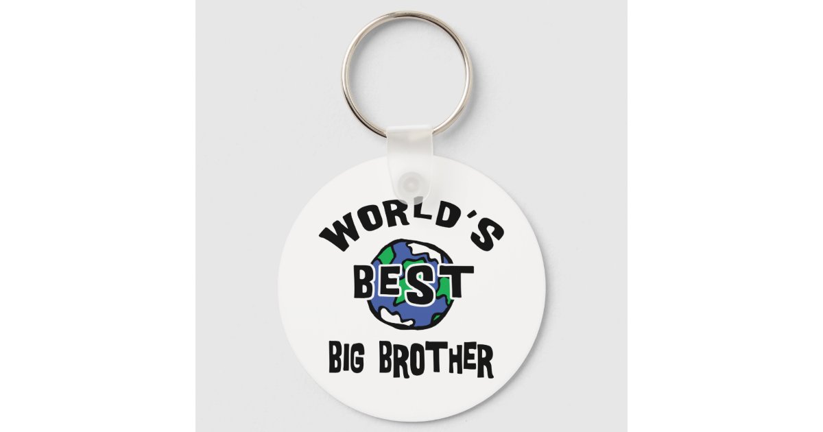 World's Best Big Brother Keychain | Zazzle