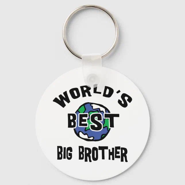 World's Best Big Brother Keychain | Zazzle