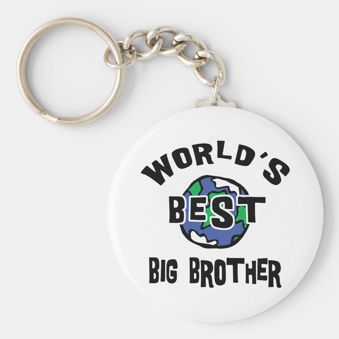 World's Best Big Brother Keychain | Zazzle
